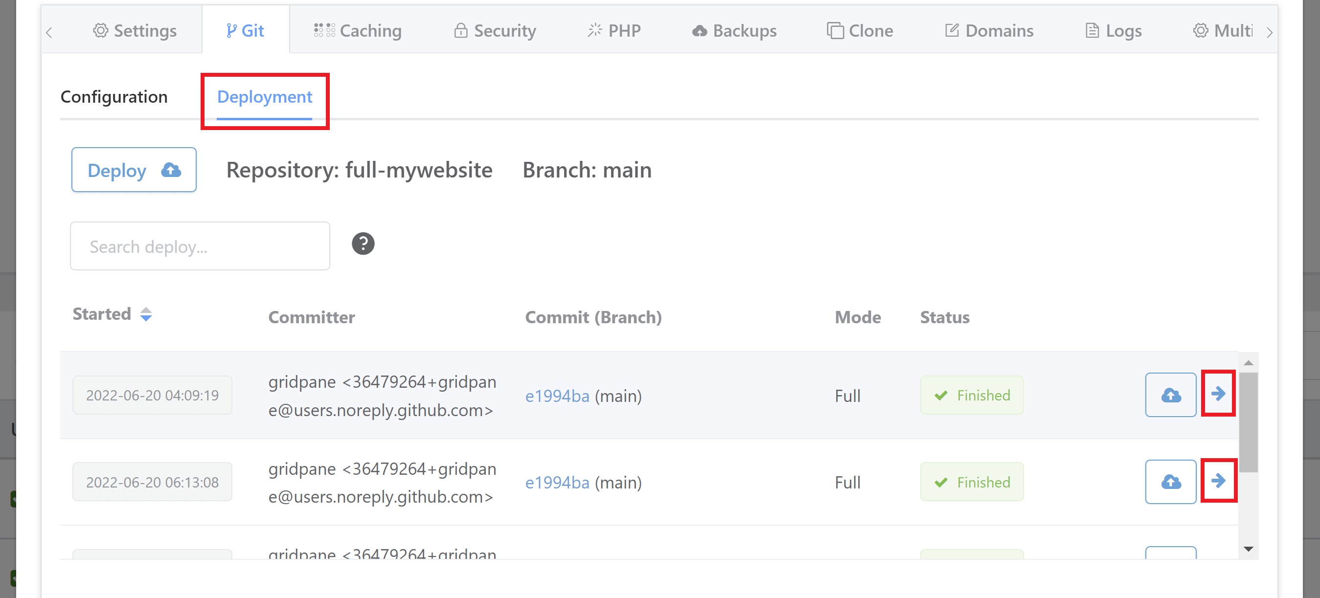 Using The Gridpane Git Integration Gridpane